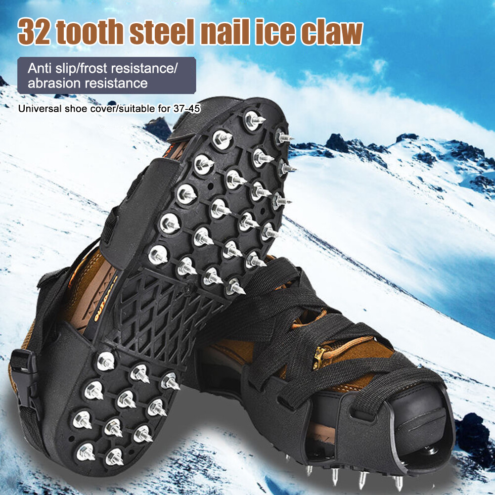 1 Pair Shoes Spike Grip Professional 32 Studs Ice Gripper Spike for ...