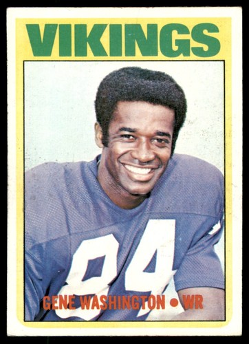 1972 Topps Football Gene Washington Minnesota Vikings #218 | eBay