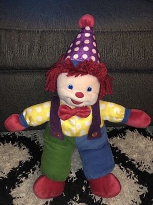 18” Gymboree Gymbo Clown Plush Soft Stuffed Doll Colorful Kids Clothes ...