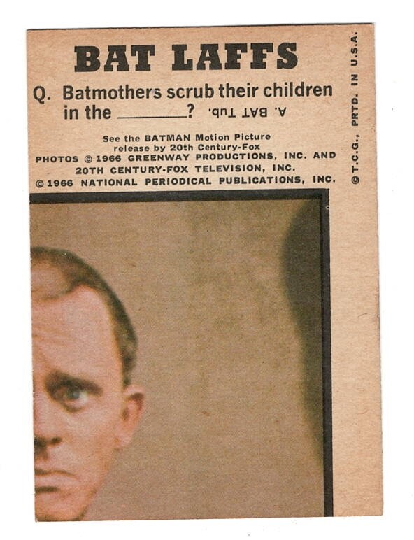 1966 Topps Batman Color Bat Laffs # 11 1966 Batman and Robin in ...