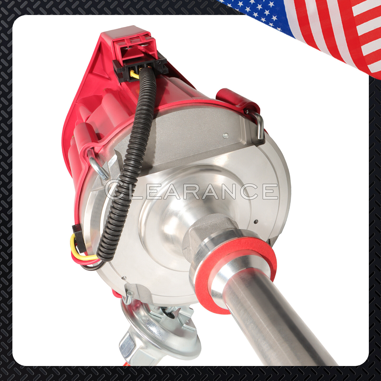 SBC BBC Chevy 305 350 454 V8's HEI Distributor with red Cap 65k 65,000 ...