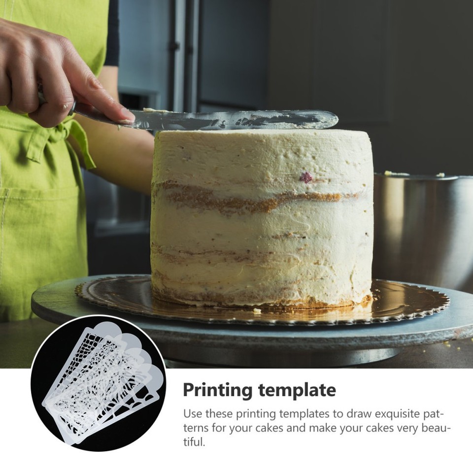 8 Pcs Decorative Printing Templates Handmade Decoration Cake Animal ...