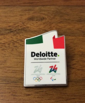 MILANO CORTINA 2026 OLYMPIC GAME DELOITTE WORLDWIDE RARTNER PIN | eBay