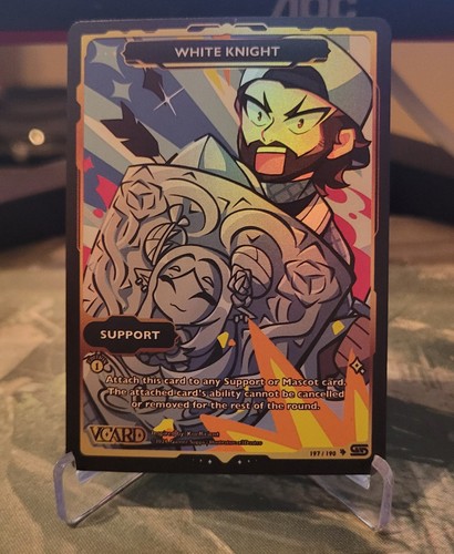 VCARD Rising Stars FULL ART Support - First Edition - White Knight 197 ...