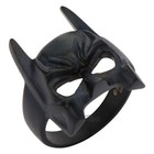 Batman Maschera Simbolo Anello Scuro Knight Acciaio Nero DC Comics | eBay