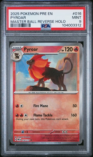 2025 POKEMON PRE EN-PRISMATIC EVOLUTIONS MASTER BALL REVERSE HOLO ...