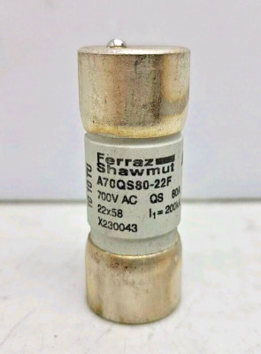 Ferraz Shawmut A70QS80-22F Amp-Trap Ceramic Fuse Very Fast Acting 80 ...