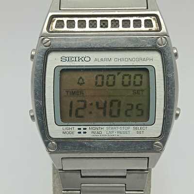 Seiko A359-5050 Quartz Alarm Chronograph Digital Vintage Men’s Watch | eBay