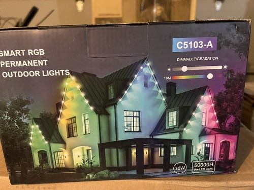 HomaVida iYoga LED Permanent Outdoor Lights 98.42FT ‎Model C5103-A ...