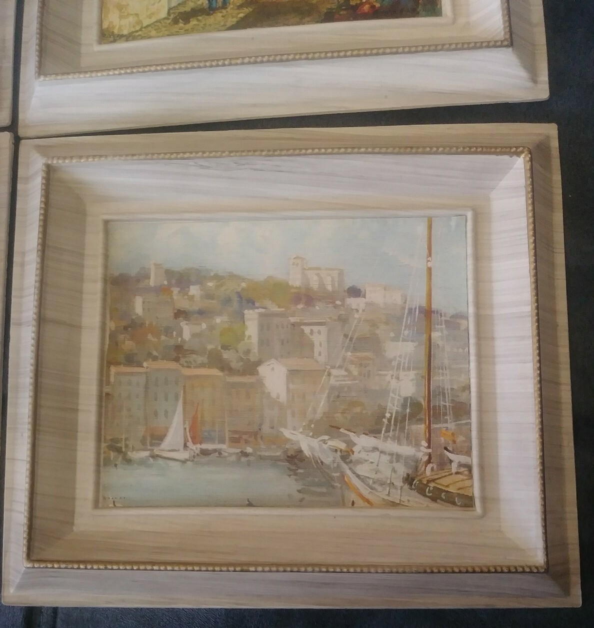 Vintage Donald Art Company Lithograph Art Prints On Frame 7.75"×6.75 ...