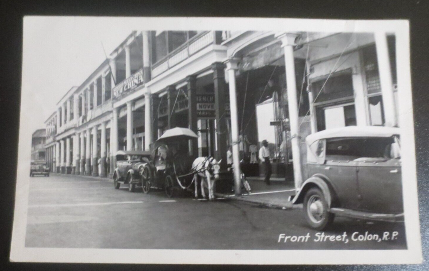 Front Street, Colon Panama Postcard 1940's Note on back | eBay