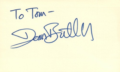 Dean Butler Actor 1980 TV Movie Autographed Signed Index Card | eBay UK