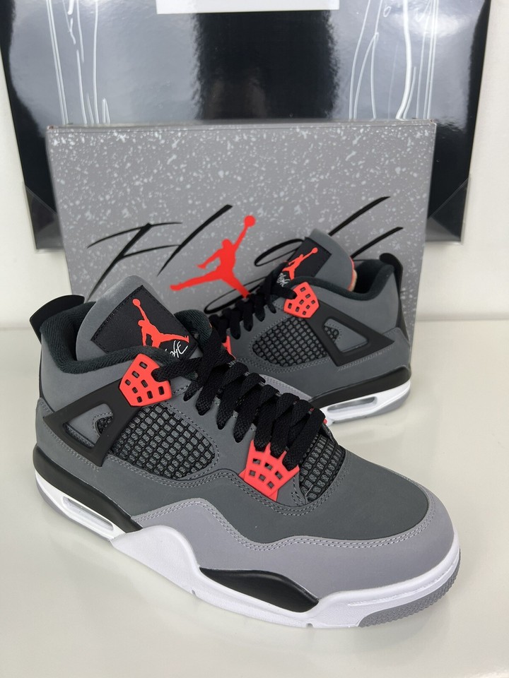 Air Jordan 4 Retro Dark Grey Infrared DH6927-061 Men’s Size 8.5/ Women ...