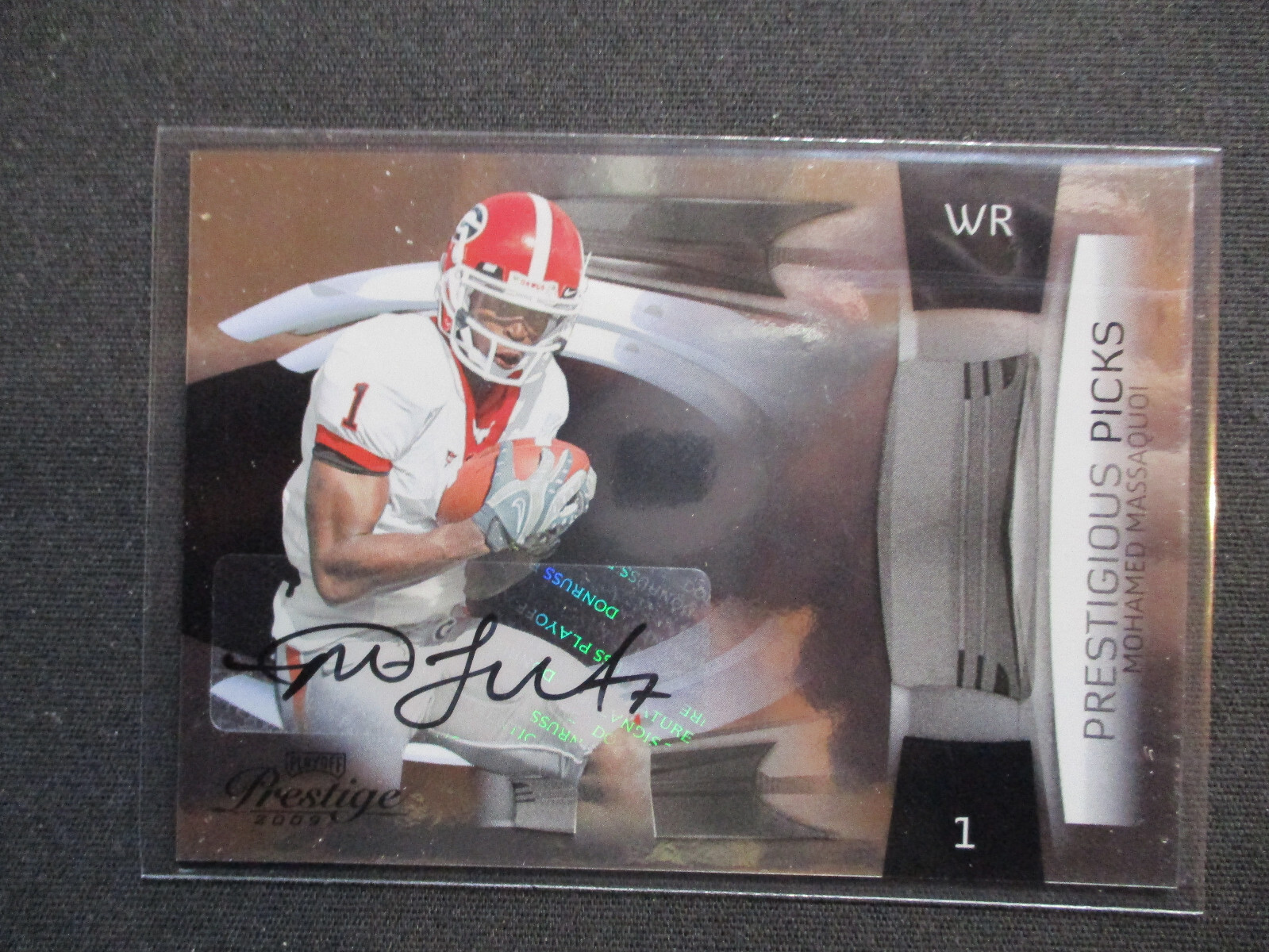2009 Prestige Prestigous Picks Autograph #42 Mohamed Massaquoi Georgia ...