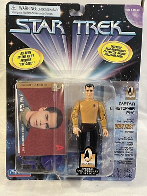 Vintage Star Trek TOS Captain Christopher Pike The Cage MOC Playmates ...