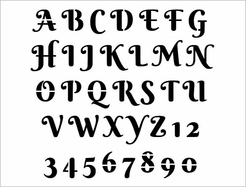 Fancy Font Letters