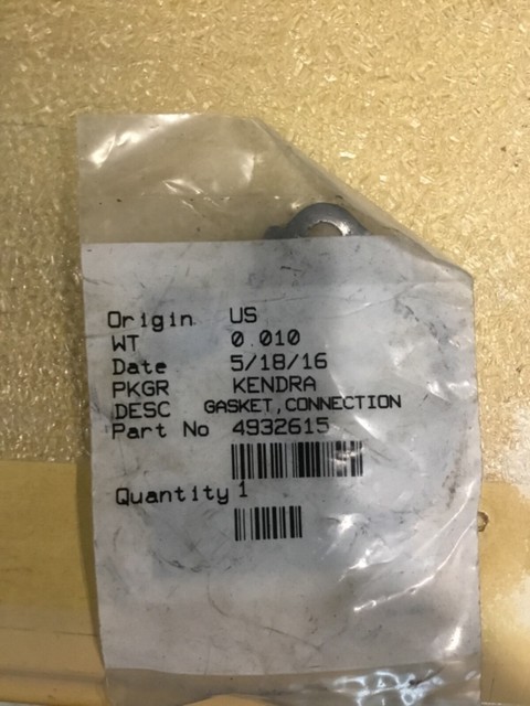Genuine Cummins 4932615 Gasket Connection 6pc for sale online | eBay