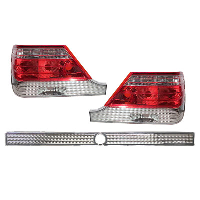 S-CLASS W140 MK3 97-99 4D Clear Tail Rear Light Red/White for Mercedes ...