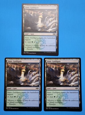 3x Simic Guildgate Ravnica Allegiance 2019 Mtg Magic Card Dual Land ...