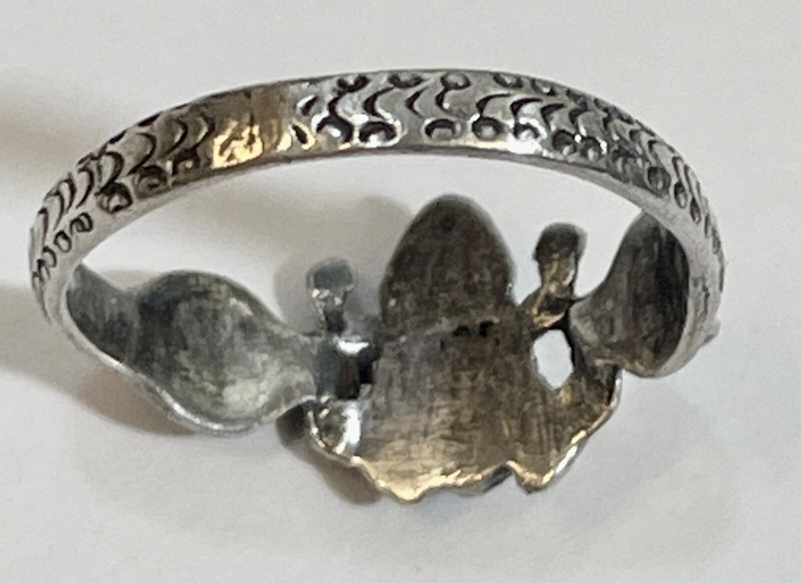 VINTAGE STERLING SILVER FROG AND LADYBUG RING SIZE 6 | eBay