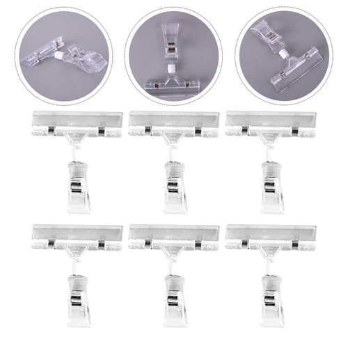 25pcs Display Rotatable Sign Clips Merchandise Shelf Sign Clip | eBay