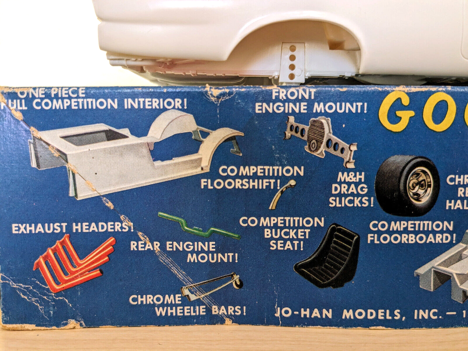 ULTRA RARE! ORIGINAL JOHAN 1964 PLYMOUTH BELVEDERE FUNNY CAR KIT ...