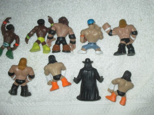 WWE Rumblers Wrestling Mini Figures 2” Lot of 9 Cena Undertaker Mattel ...