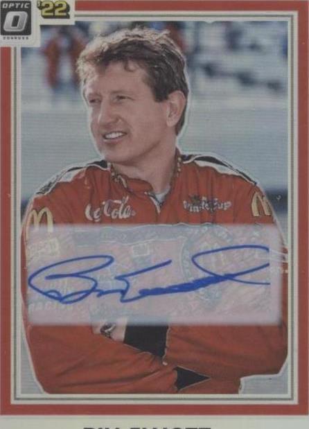 2022 Panini Donruss NASCAR - Optic Retro 1981 Bill Elliott #68 Holo Prizm Signatures /99 (AU ...