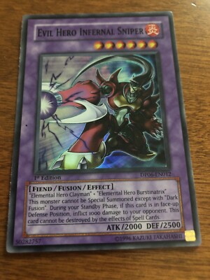 Yugioh - Evil Hero Infernal Sniper - DP06-EN012 1st Edition | eBay