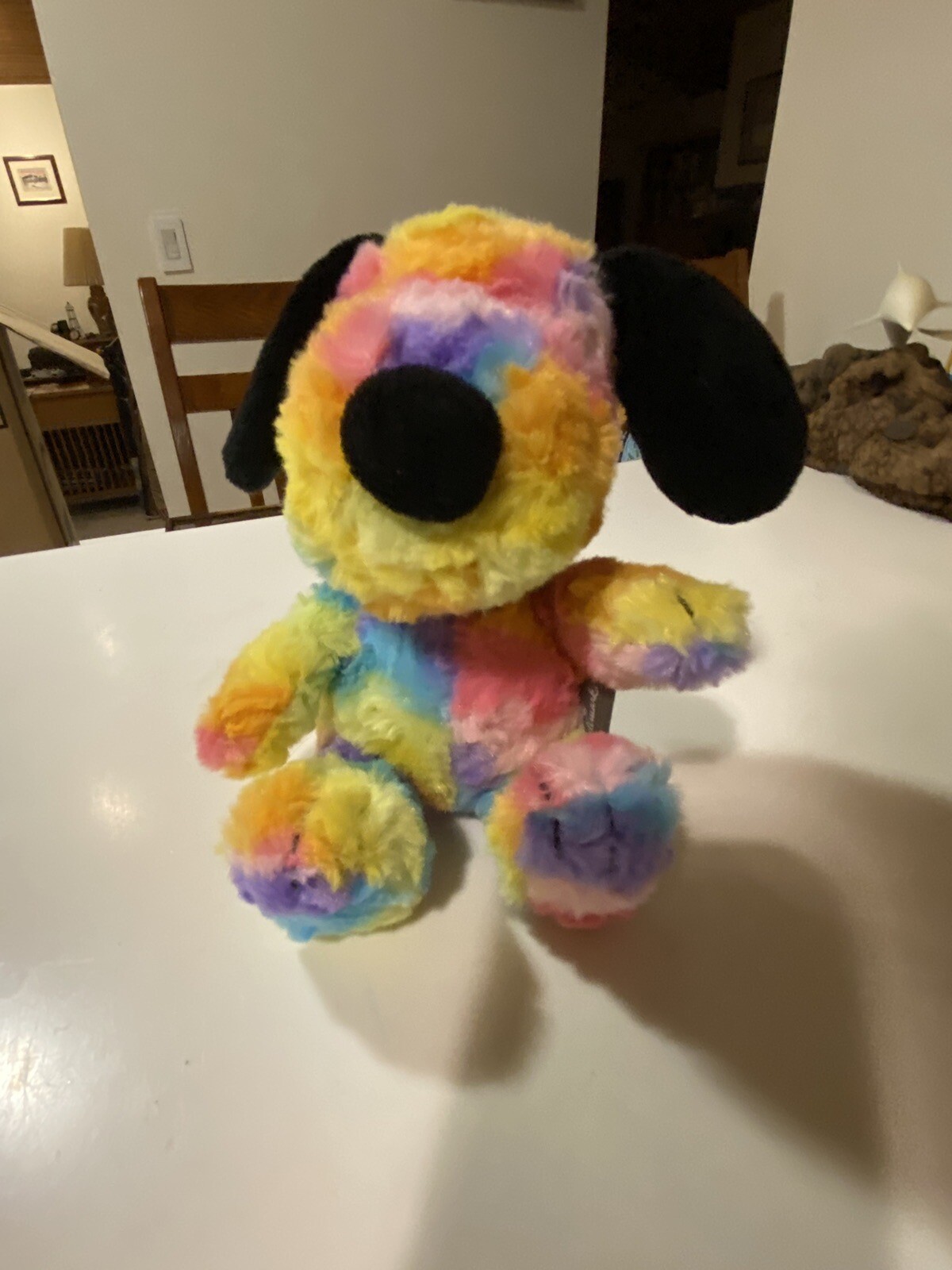 Hallmark Peanuts Snoopy Plush Pastel Tie Dye Rainbow Stuffed Animal Toy ...