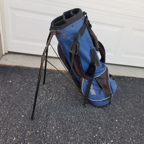 Ping Hoofer 4 Way Vintage Bag Blue Lightweight Strap Stand Bag | eBay