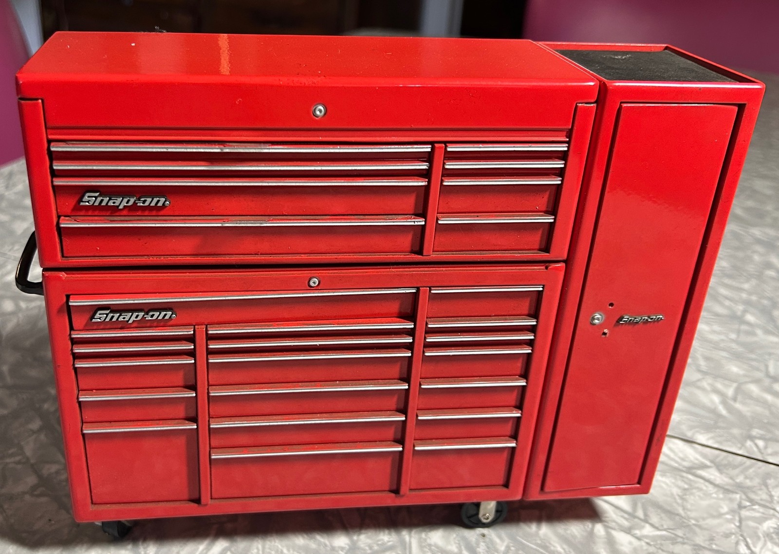 SNAP-ON SALESMAN SAMPLE MINI DIECAST ROLLING TOOL CHEST KRA5012 KRA5028 ...