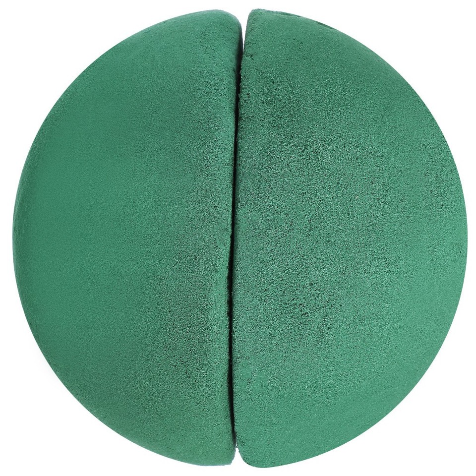 2 Pcs Floral Dry Foam Half Sphere Green for Craft Flower Arrangements ...