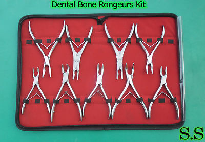 9 Pcs Bone Rongeurs Kit Stainless Steel Surgical Orthopedic Instruments ...
