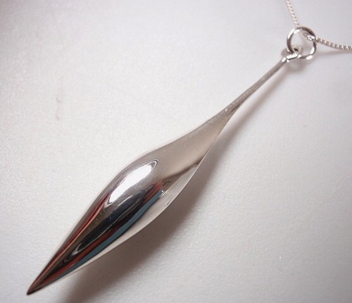 Long Sleek Pin Necklace 925 Sterling Silver Corona Sun Jewelry | eBay