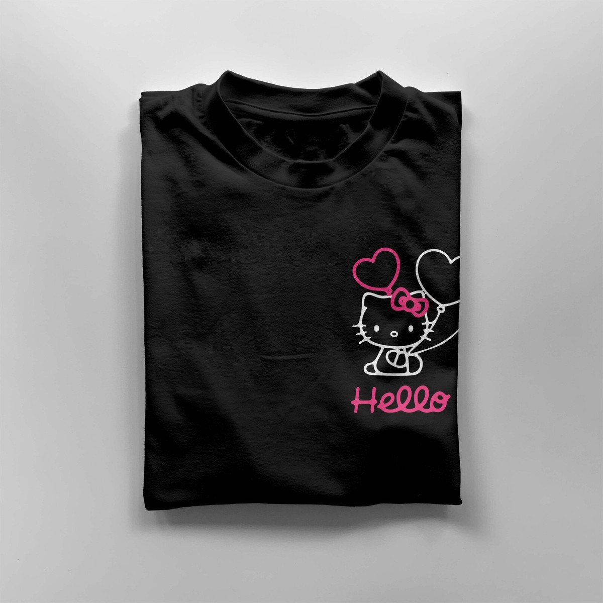 Hello Kitty Black Logo IPhone 13 Mini Case Black With Hello Kitty Logo