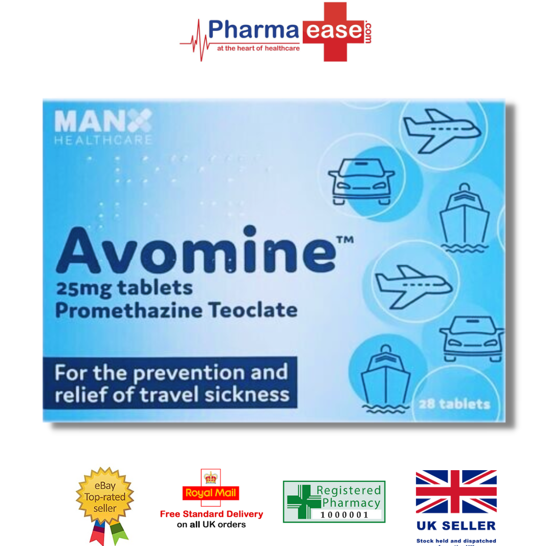 Avomin Tablets 25mg-To Prevent & Treat Travel Sickness/28 Tablets. | eBay