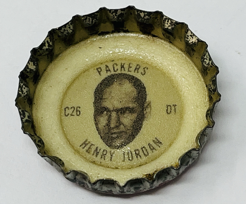 1966 Coke Bottle Cap NFL Football C26 Green Bay Packers Henry Jordan | eBay