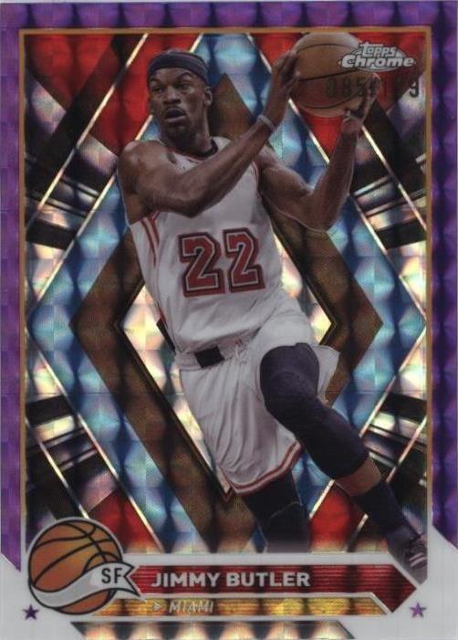 2023-24 Topps Chrome - Jimmy Butler #21 Purple Geometric Refractor /119 ...