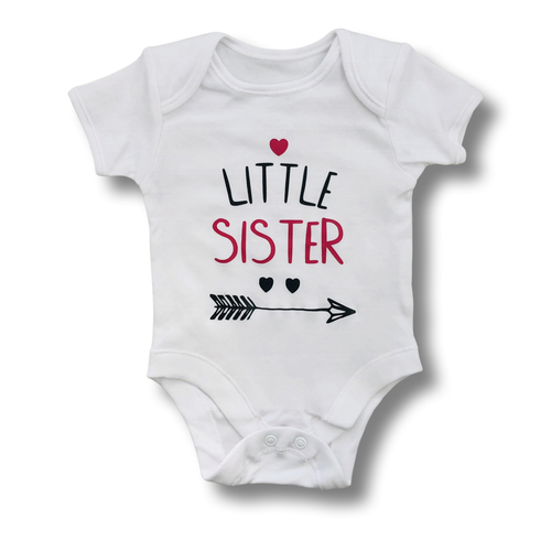 LITTLE SISTER baby girl babygrow cute bodysuit bodysuit sibling baby ...