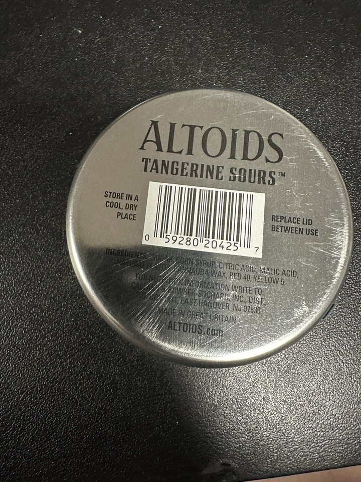Altoids Sours (1 Sealed Tin) Curiously Strong Tangerine - Discontinued ...