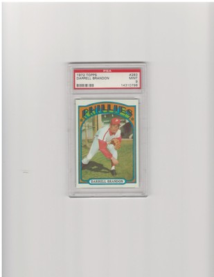 1972 Topps Baseball #283 Darrell Brandon Philadelphia Phillies PSA 9 ...
