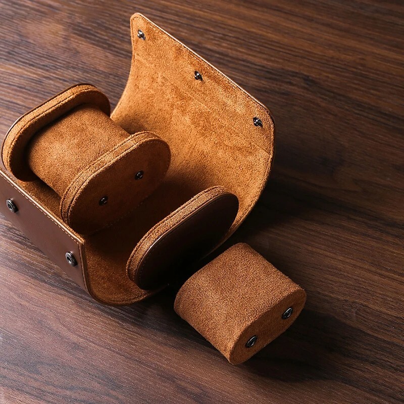 Watch Roll Display Box Leather Travel Case Wrist Watches 1-3-Slot ...