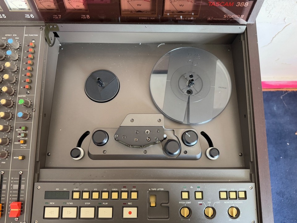 Tascam 388 Studio 8-Channel Mixer with 1/4" 8-Track Reel to Reel ...