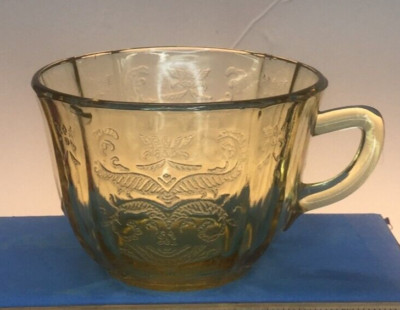 Vintage Indiana/Federal Depression Glass Yellow-Amber Madrid Pattern ...
