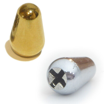 Guitar pickup selector switch tip cap Knob in Chrome / Silver or Gold ...