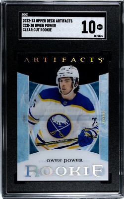 2022-23 UD Artifacts OWEN POWER Clear Cut Rookie GRADED SGC 10 GEM MINT ...