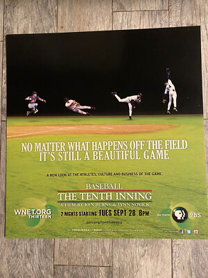 BASEBALL THE TENTH INNING Subway POSTER Omar Vizquel CAL RIPKEN JR ...