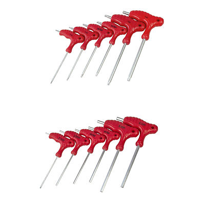 6pc Anti Tamper Security Torx Star Or Hex Allen Key Set T-handle Long ...
