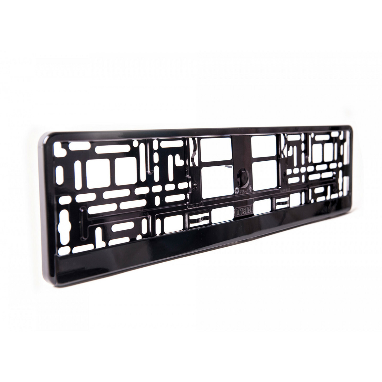 Glossy Black Number Plate Holder Licence Plate Surround Frame ABS PC O2 ...